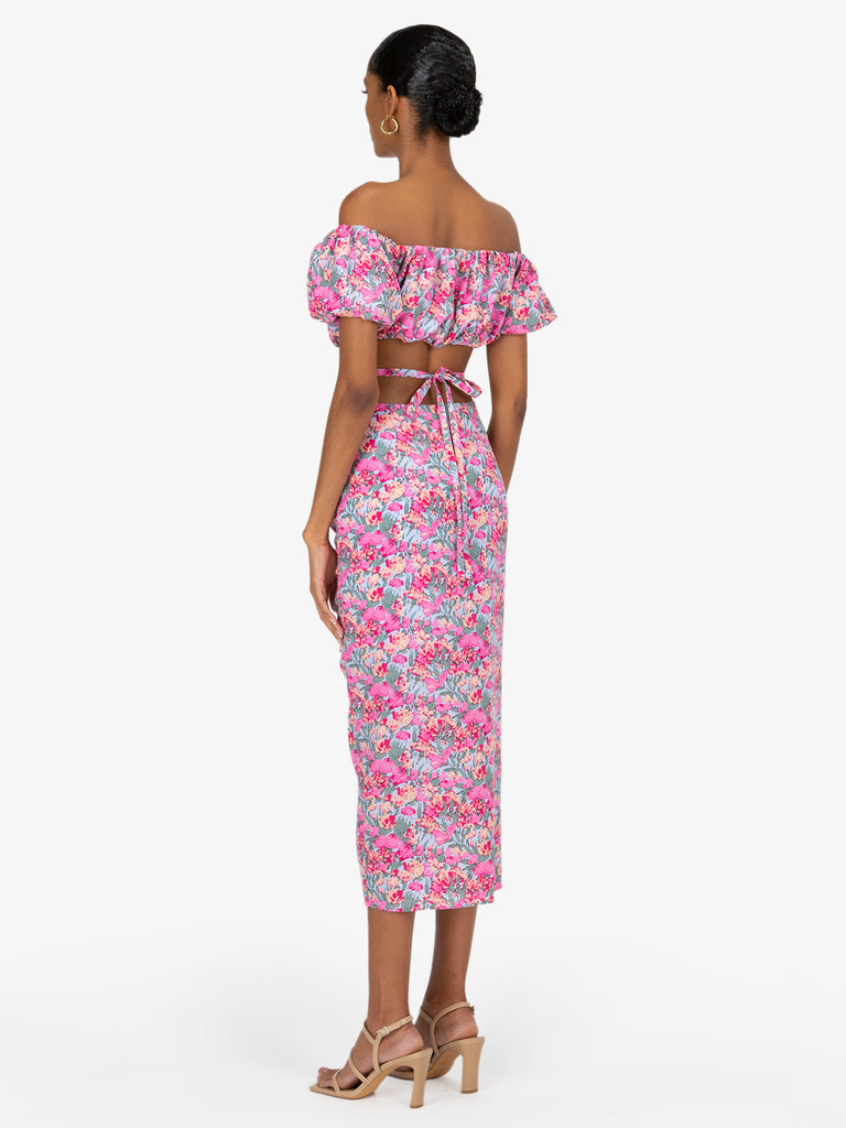 Lena Floral Matching Set – TURQUOISE